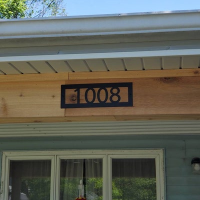 Custom Address Marker Horizontal House Number Metal Address Sign - Etsy