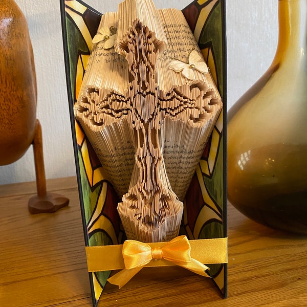 Ornate Cross Combination Book Folding Pattern - Etsy