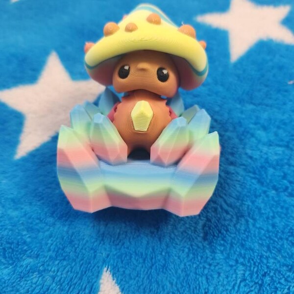 1.7'' Mushroom Pixie Poseable Articulated Fidget Toy - Etsy
