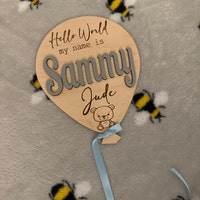 Baby Pregnancy Announcement Sign, Baby Scan Wooden Sign, Due Date ...