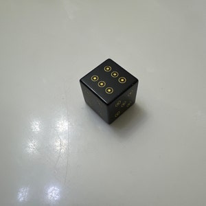 Natural Gemstone D6 Die-engraved D6 Dice-dungeons and Dragons Dice-gem ...