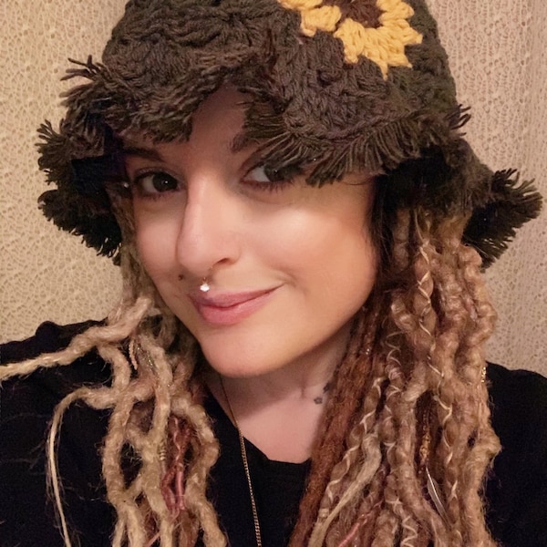 Neon Skulls Crochet Bucket Hat, Bucket Hat, Halloween, Emo, Uv Reactive ...