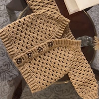 CROCHET PATTERN & VIDEO/ Mini Pop Cardigan Crochet Pattern / Easy Top ...