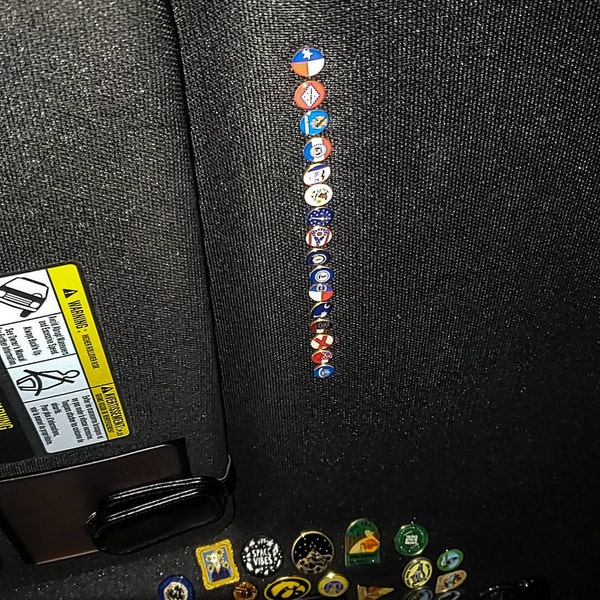 Flags of the United States Push Pins; Set of 51 Metal Pins, Track Your ...