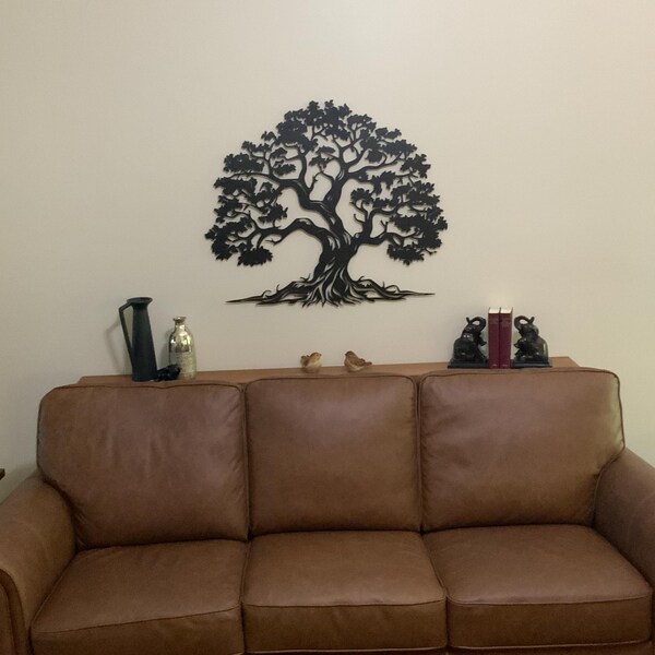 Metal Trees Wall Decor, Oversized Branch Metal Wall Art, Nature Lover ...