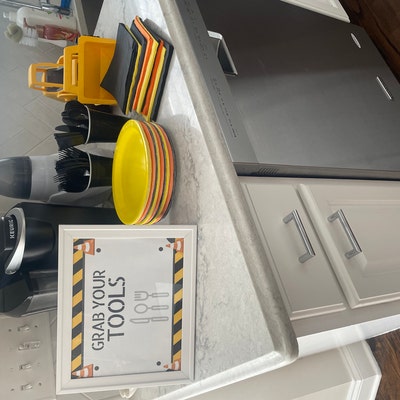 Construction Party Tools Utensil Sign - Etsy