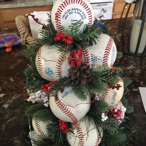 Baseball Christmas Tree - Etsy