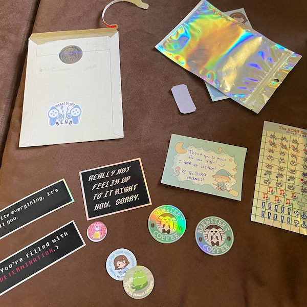 Undertale Soul Colors and Traits Quote Sticker Video Game Handmade ...