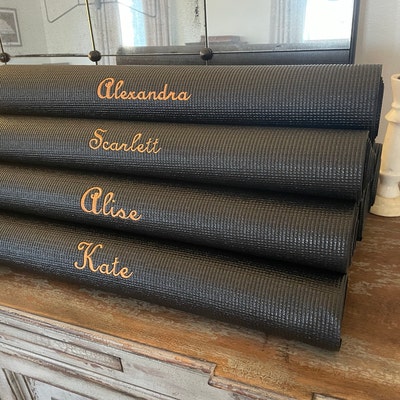 Personalized Yoga Mat Embroidered Yoga Mat Yoga Instructor Namaste ...