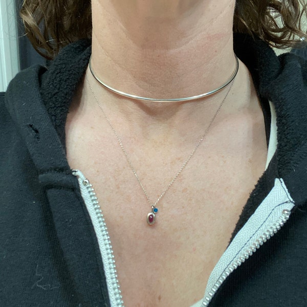 Solid Sterling Silver Neck Cuff, Sterling Silver Neck Collar, Eternity ...