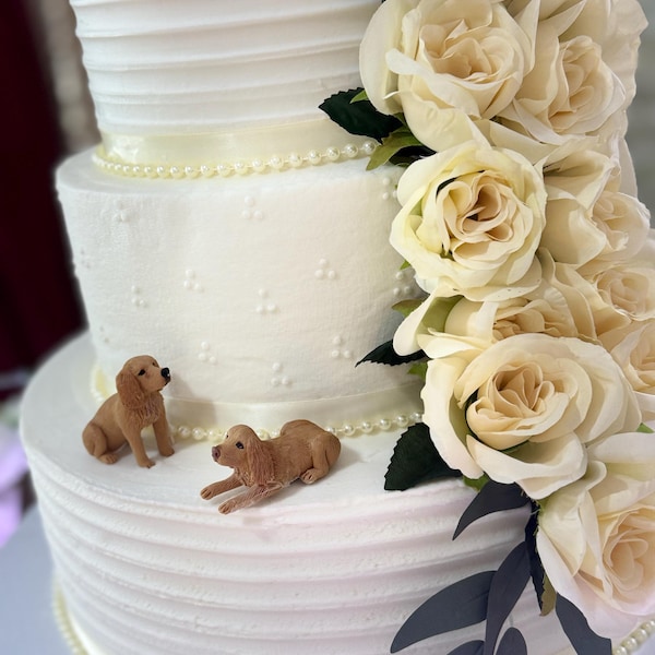 Personalized Dog Birthday Cake Topper Sculpture, Custom Wedding Cake ...