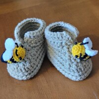 Handmade Crochet Baby Booties Frog. - Etsy Canada