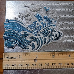 Ocean Wave, Sea Wave Patch, Cool Patch, Embroidered Iron-on Patch ...