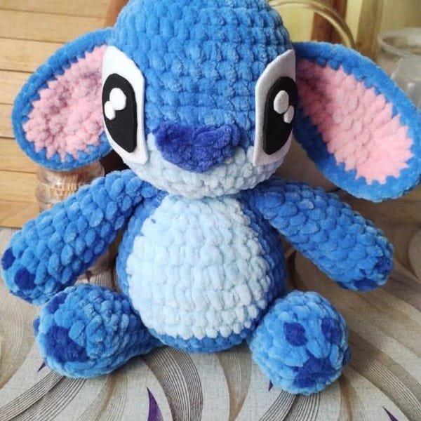 Digital 2in1 Chunky Amigurumi Blue Alien Pattern Crochet, Amigurumi in ...