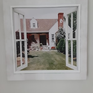 Window Picture View Printed on Canvas 3D Open Window Wall Art | Etsy