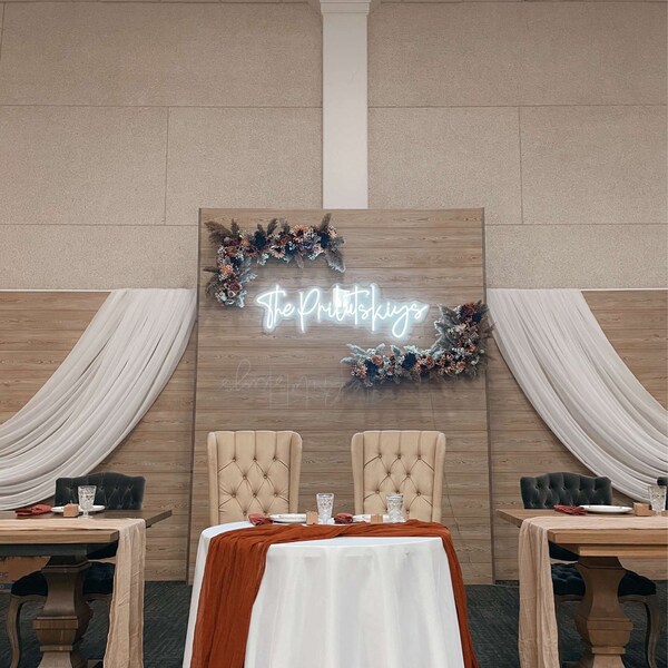 Custom Wedding Light Sign. LED Custom – Decor for Wedding, Wall Decor ...