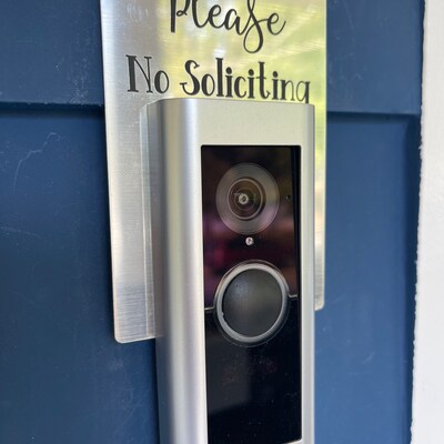 Please No Soliciting Video Doorbell Sign - Etsy