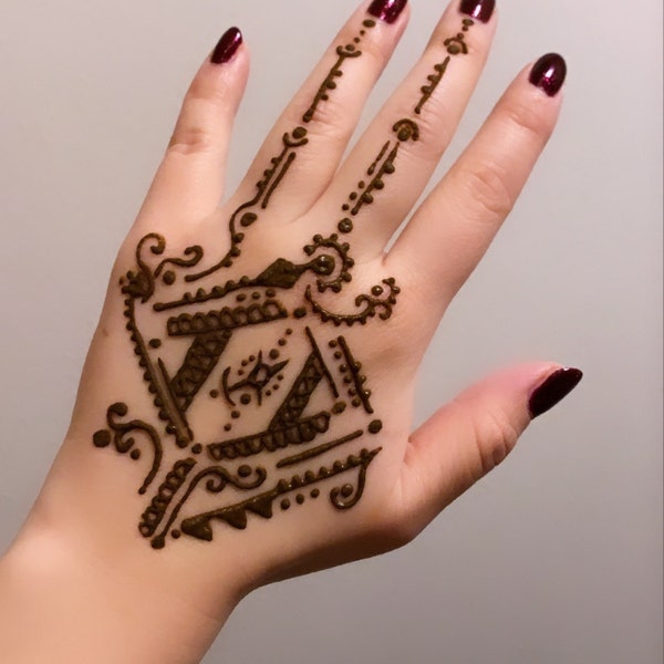 Starter DIY Henna Kit - Includes One All Natural Henna Applicator Cone ...