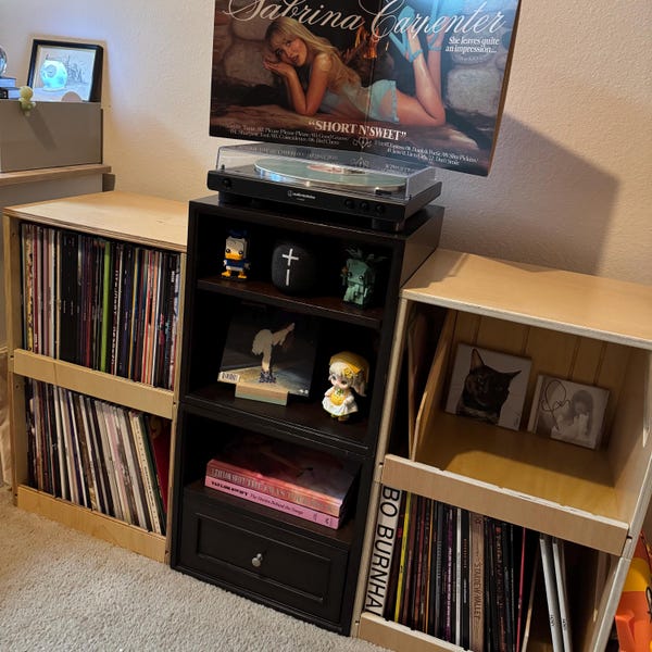 Vinyl LP Record Storage Crate - Stackable - Etsy