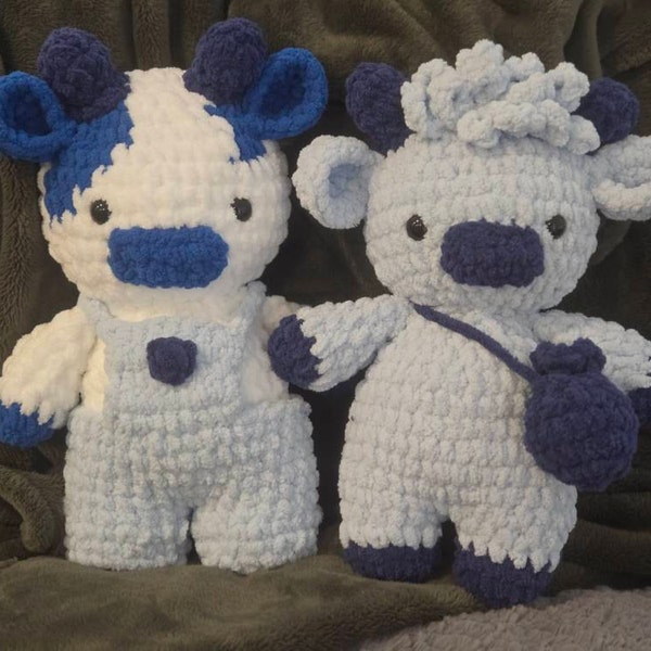 10-in-1 Fruit Cows Crochet Pattern Bundle (amigurumi Highland Cow ...