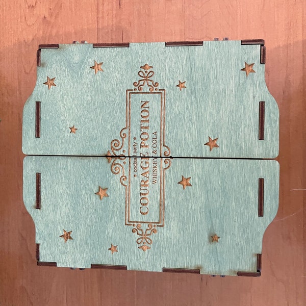 Courage Potion Box: Laser Cut Files (SVG, PDF, CDR) - Etsy