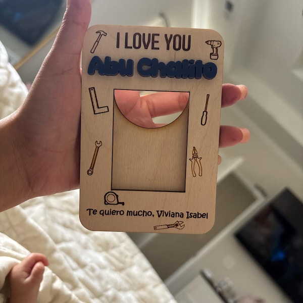 Personalized Father’s Day Picture Frame Magnet Custom Wallet Instax ...