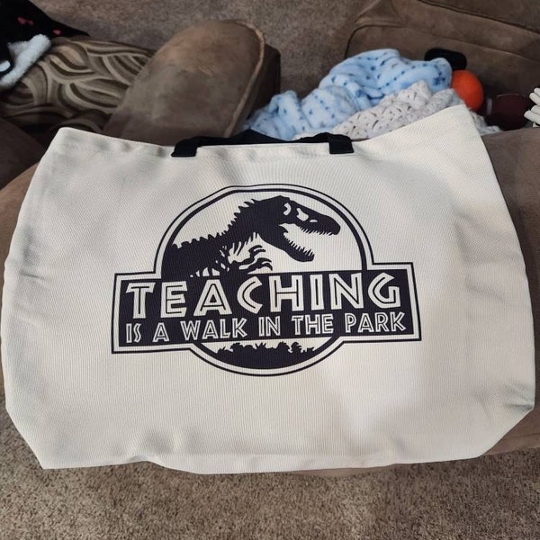 Teaching is a Walk in the Park Svg, T-rex Dinosaur Png, School Clipart ...