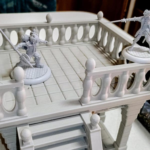 Underdark Keep, Dark Elf, Tower Keep, Dnd Terrain, Tabletop Scenery - Etsy