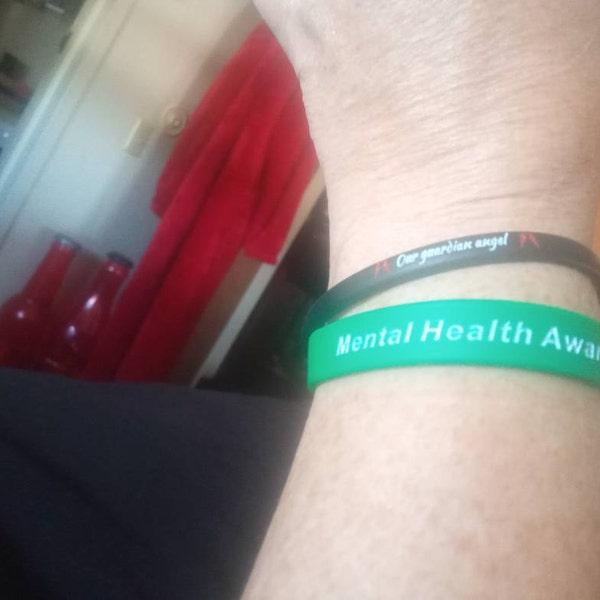 ALS Awareness Wristband Bracelet Blue White Survivor Support Gift ...