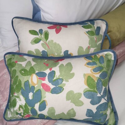 Peter Dunham Wabi Pillow Cover in Ocean, Designer Pillow, Living Room ...