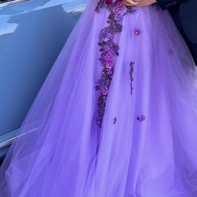 Unique Prom Dress Purple Dress Fantasy Fairy Corset Ball Gown - Etsy