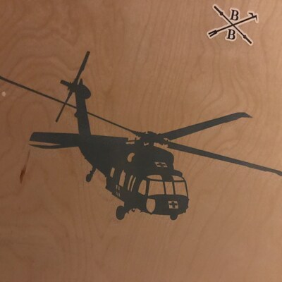 UH-60 Black Hawk Dustoff Medevac Angle 1 Vinyl Decal / Sticker - Etsy