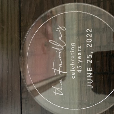 Company Logo Engraved Coasters, Logo Engraving, Company Coasters ...