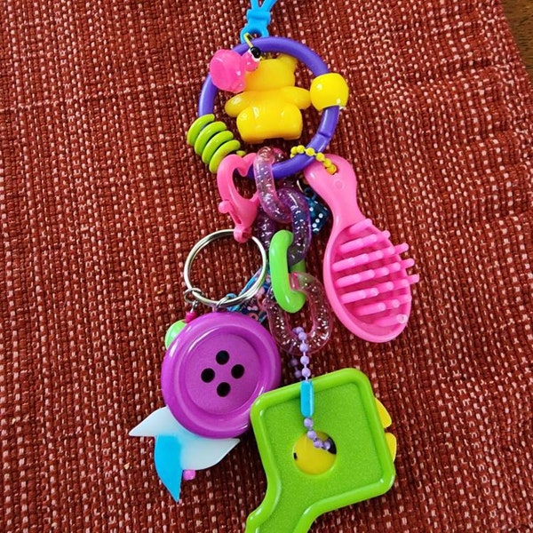 Colorful Clutter Necklace - Etsy
