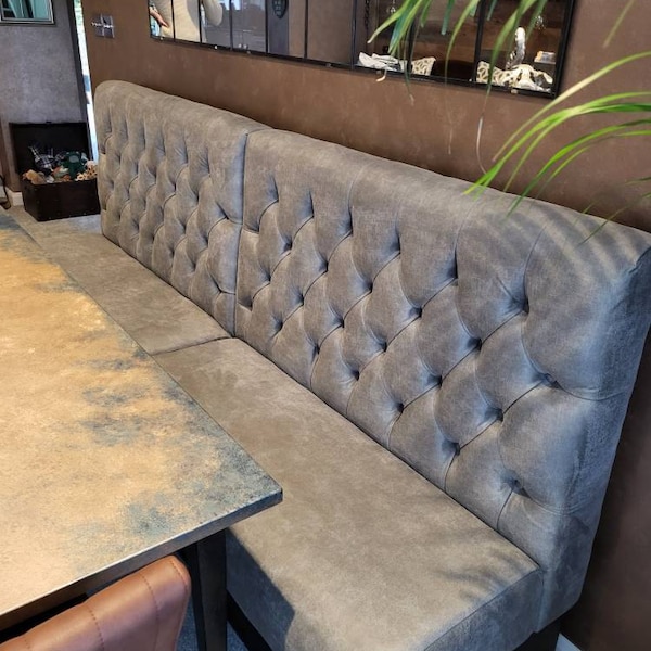 C-shaped Circular Chesterfield Style Faux Leather Domestic or ...