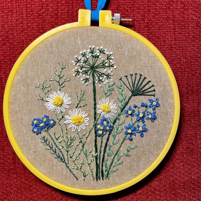 Creative Embroidery Flowers and Herbs Pattern 5, Needlepoint Floral ...