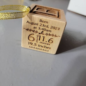 Baptism Block Christening Block Baptism Gift Christening Gift Keepsake ...