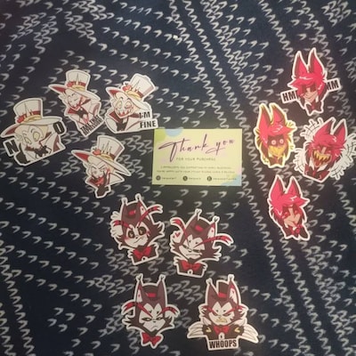 Vinyl Sticker Hazbin Hotel Adam First Man Dickmaster - Etsy