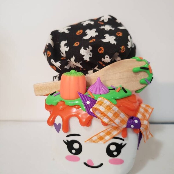 Set of 2 Marshmallow Sweeties PUMPKIN Marshmallow Cuties for Tiered ...