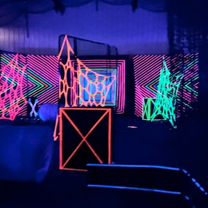 UV Neon Green Waterproof Ripstop, Glow in the Dark, Fluorescent Camo ...