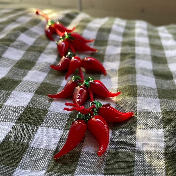 Hand-blown Glass Chilis - Etsy