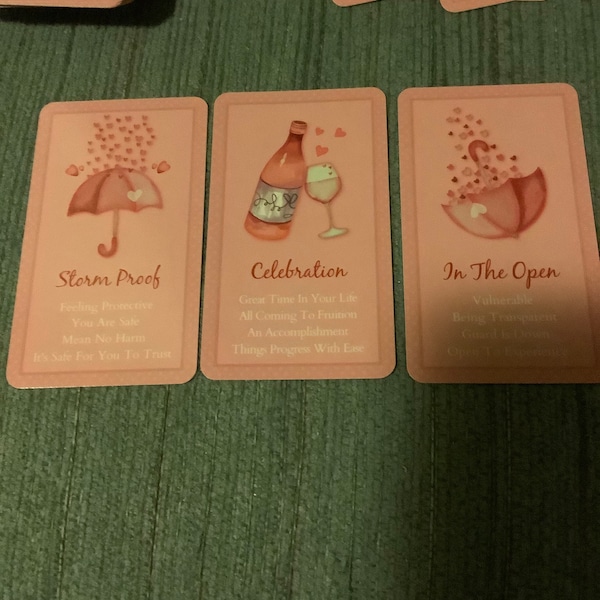 SWEET Romance (100 Cards) Pink Oracle Deck , Pink Tarot - Etsy