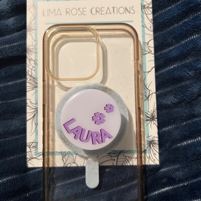 Pop Socket Finger Grip Personalied Finger Grip Custom - Etsy