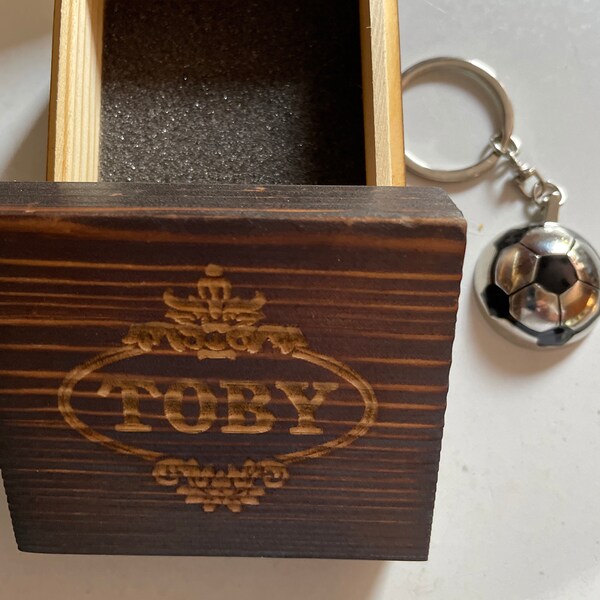 Personalized Monogrammed Soccer Ball Key Chain Men, Boyfriend, Birthday ...