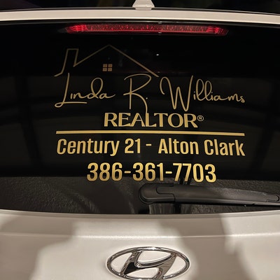 Custom QR Code Decal Realtor Decal KW Real Estate Agent Decal KW Decal ...