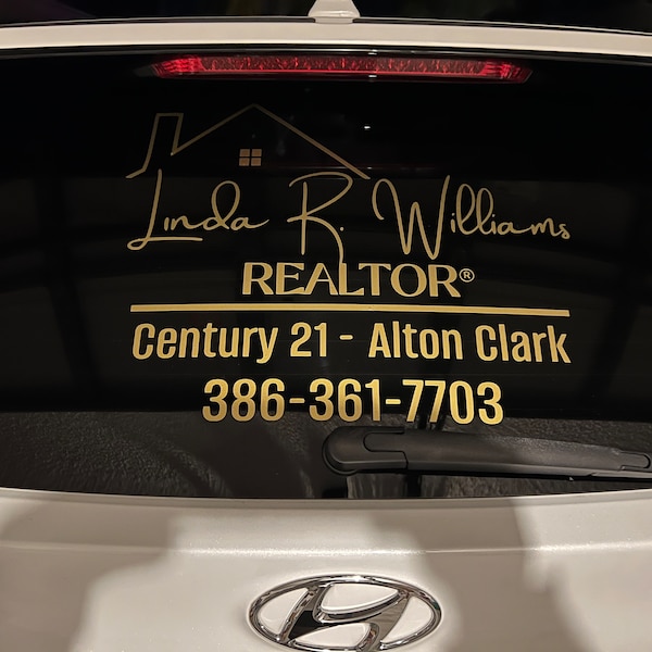 Custom QR Code | REALTOR Decal | Custom Vinyl Decal | Real Estate Agent ...