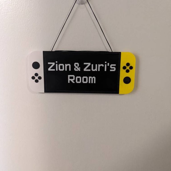Custom Gamer Sign (10x4in) | Game Room Decor Gift for Kids | Video Game ...