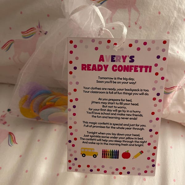 Jitter Glitter Back to School | Ready Confetti Back to School | Back to ...