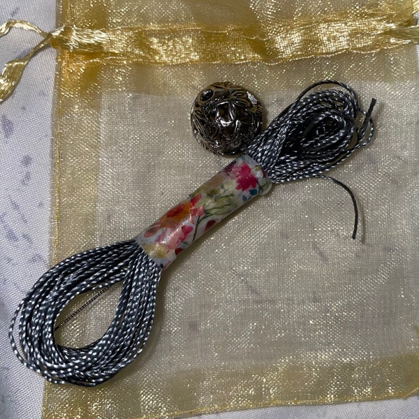 DIY Mala Bead Cord & Needle Bundle: Nylon Thread, 17 Ft - Etsy