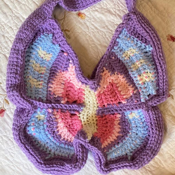 Crochet Butterfly Bag Pattern PDF - Etsy